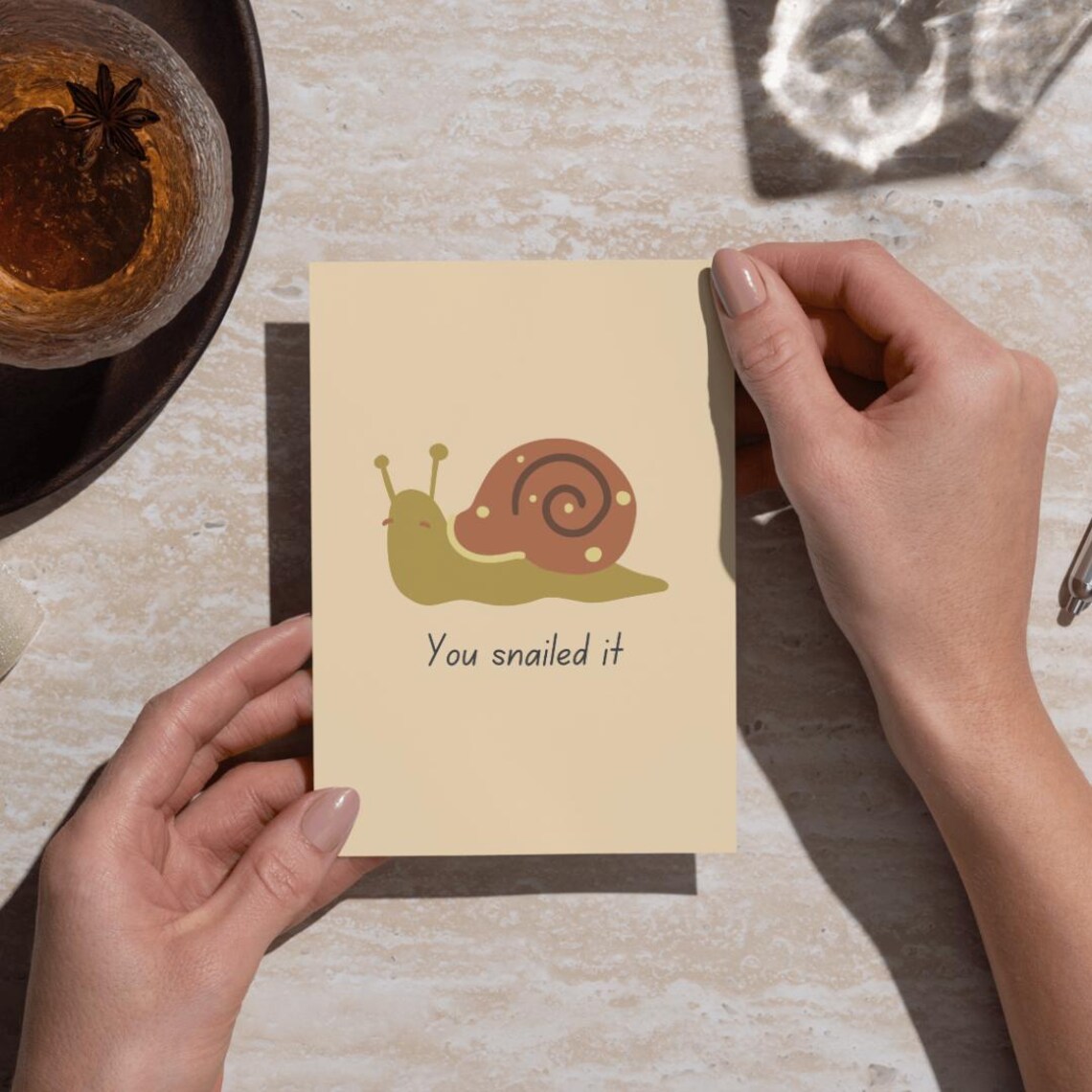 You Nailed It Card Congratulations Card You Snailed It Well Done You ...