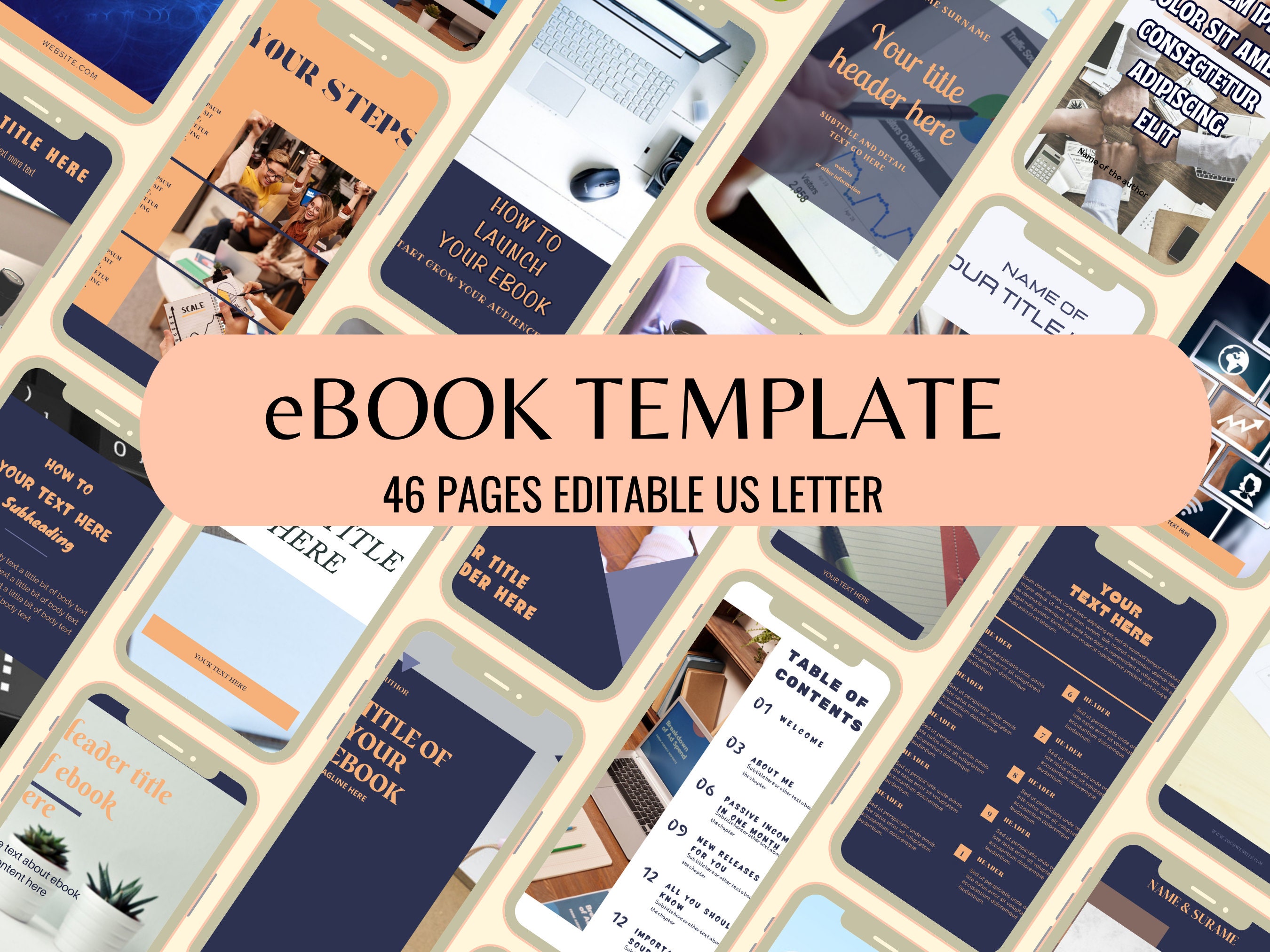 Ebook Canva Template - Etsy