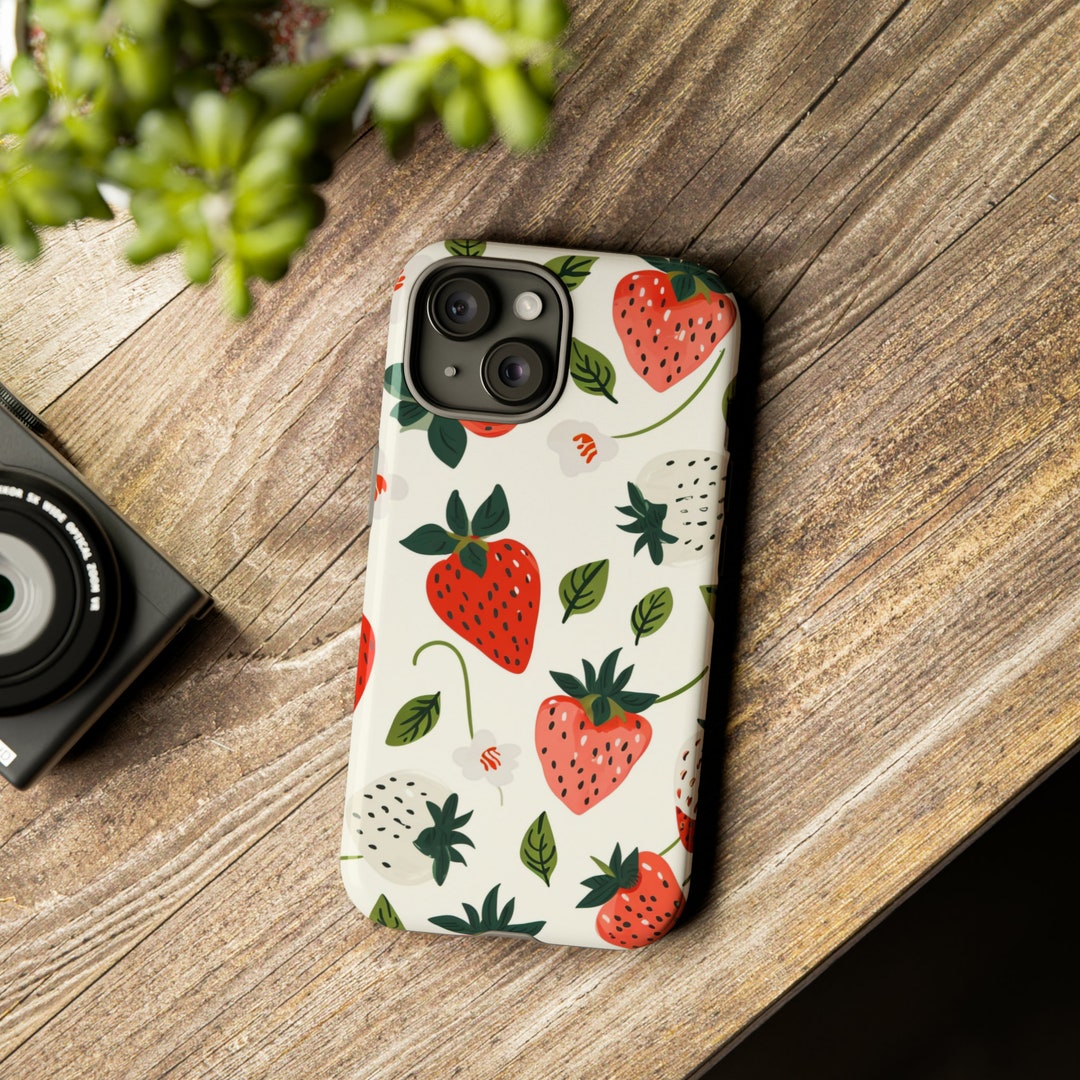 Tough Cases Phone Case Samsung iPhone Strawberries Strawberry Flowers ...
