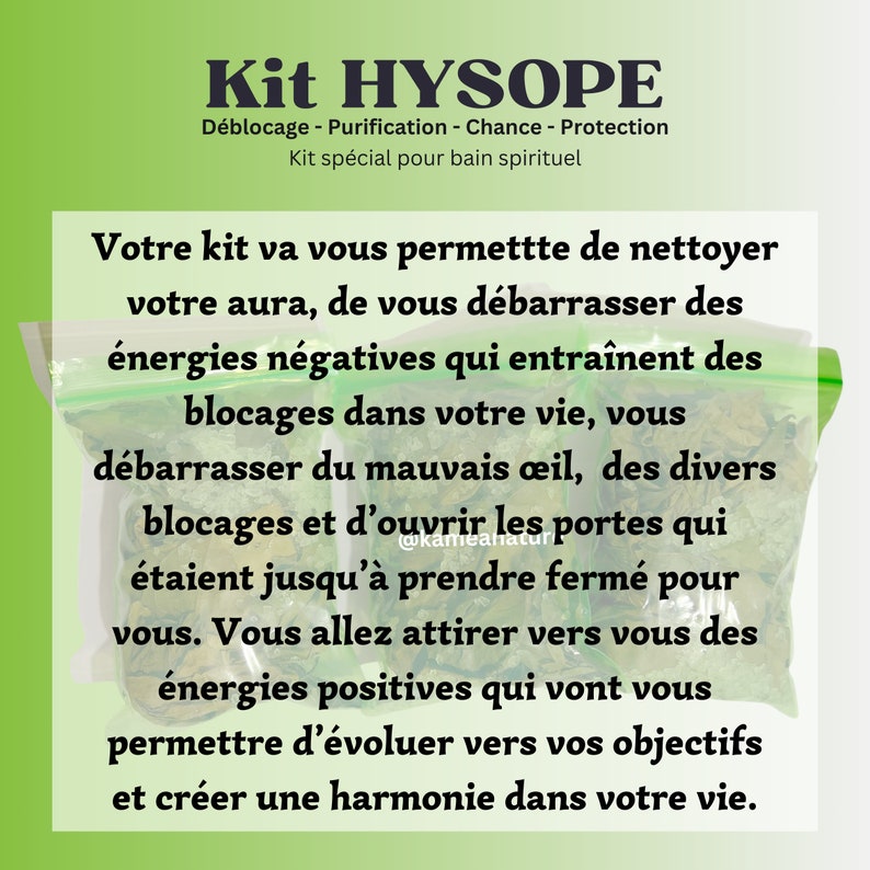 AFRICAN HYSSOP Kit - KPATIMA - Purification - Protection - Luck ...
