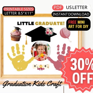 Little Graduates Preschool Graduation Handprint Art Kids Diys Craft ...