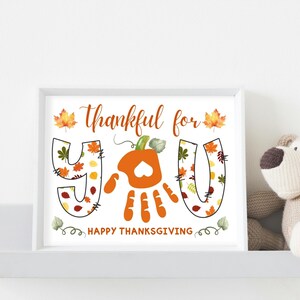 Thanksgiving Handprint Art Kid: Fall Handprint Craft Baby Keepsake ...
