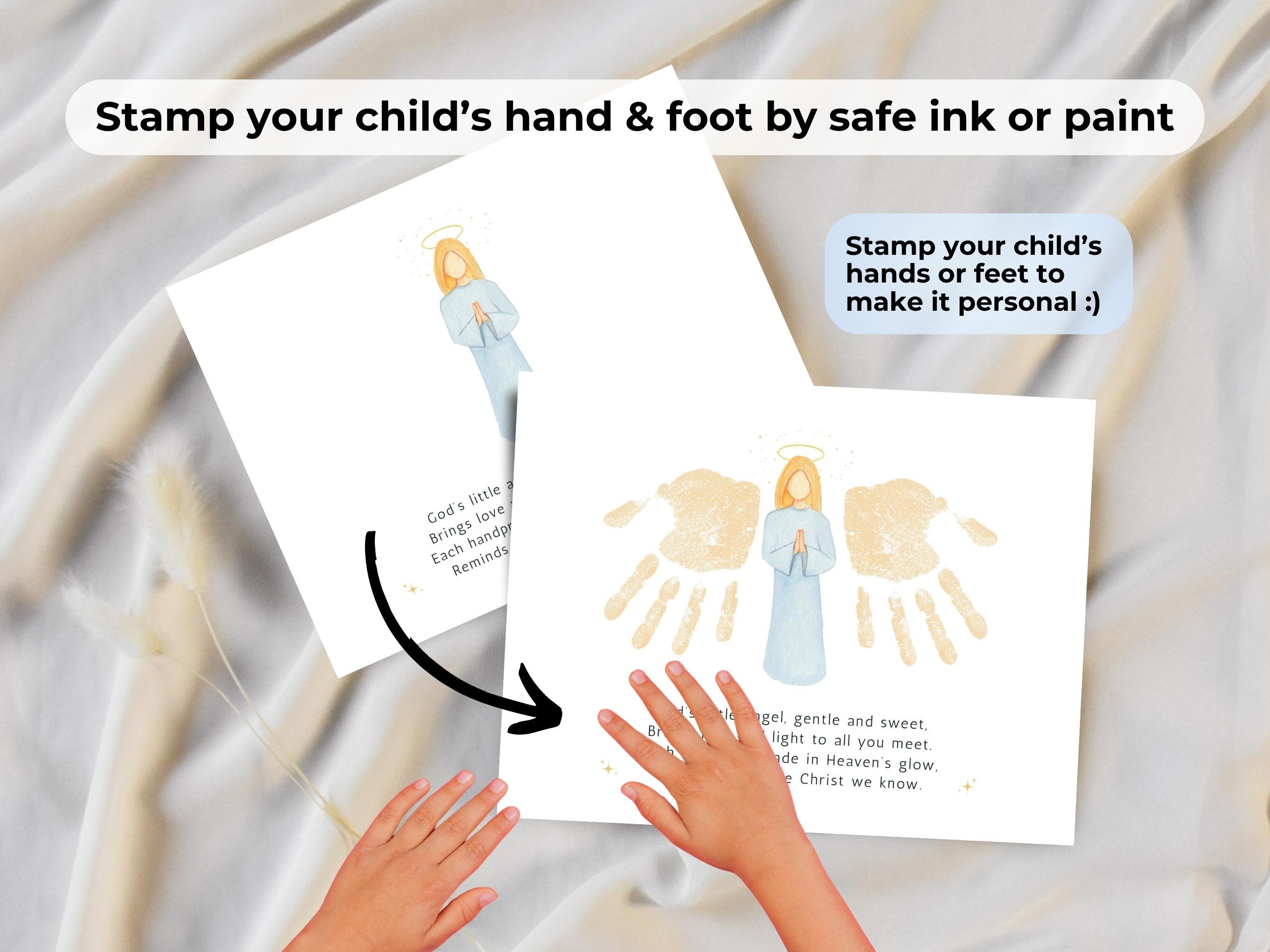 Angel Handprint Craft DIY Toddler Keepsake: Christian Christmas ...