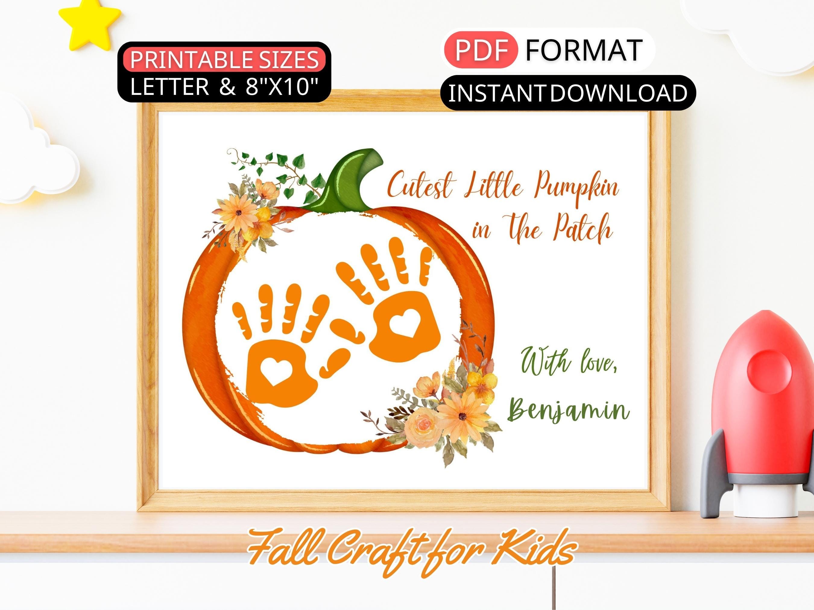 Our Little Pumpkin Handprint Art Kid Fall Handprint Craft Diys Baby ...