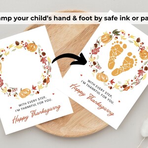 Thanksgiving Footprint Art Kid: Baby First Thanksgiving Footprint Craft ...