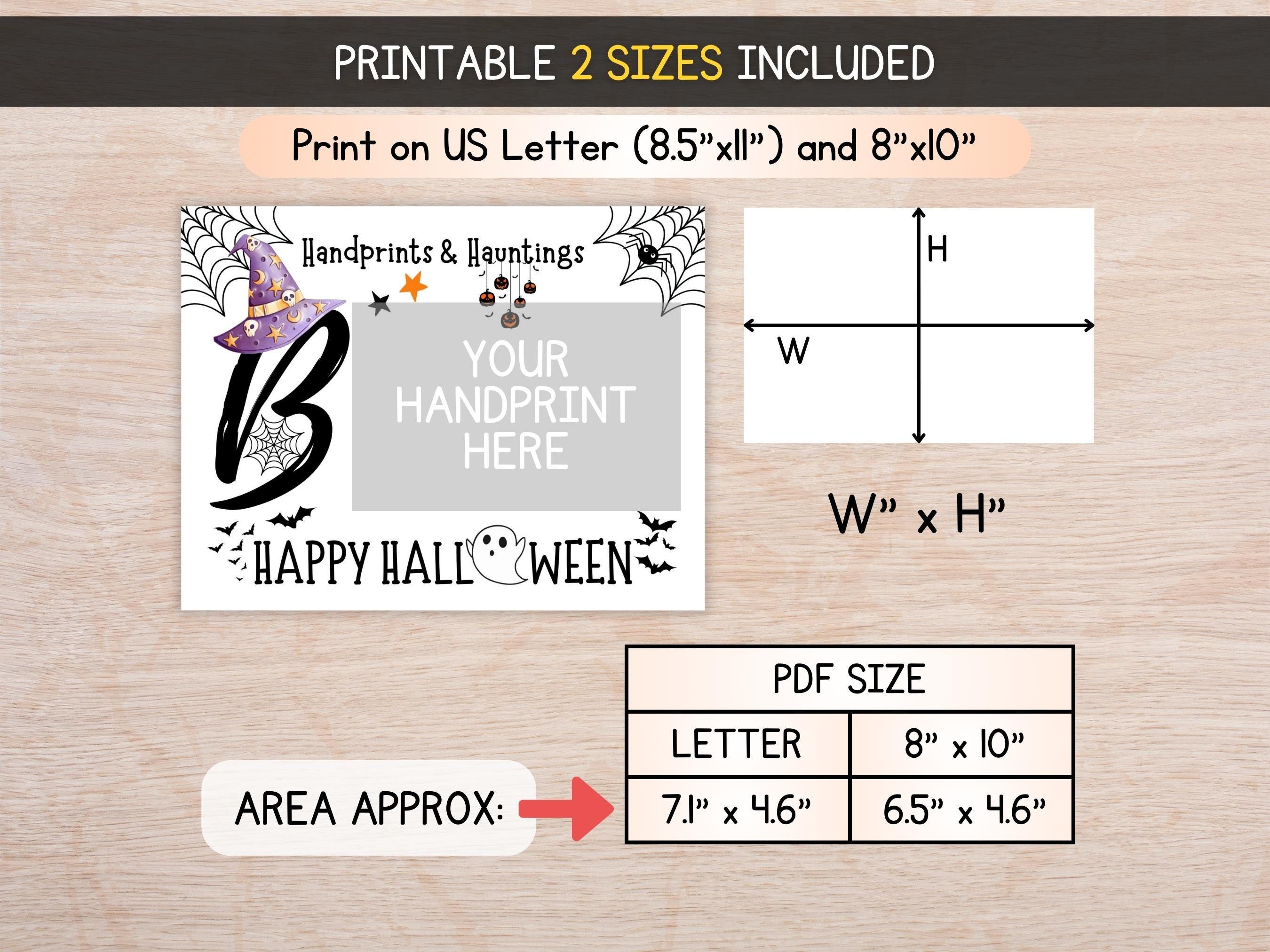 Halloween Handprint Art Kid Fall Handprint Craft Diys Kid Keepsakes ...