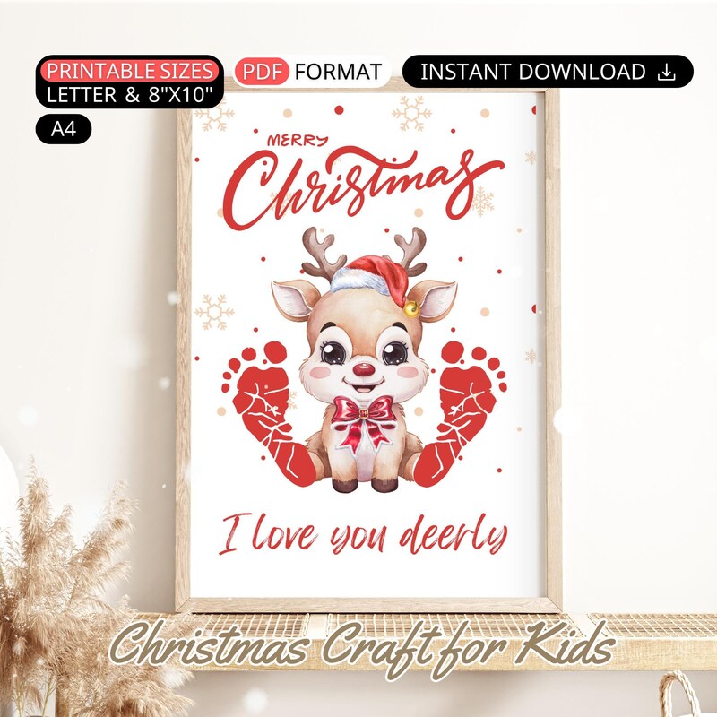 Reindeer Infant Crafts - Etsy