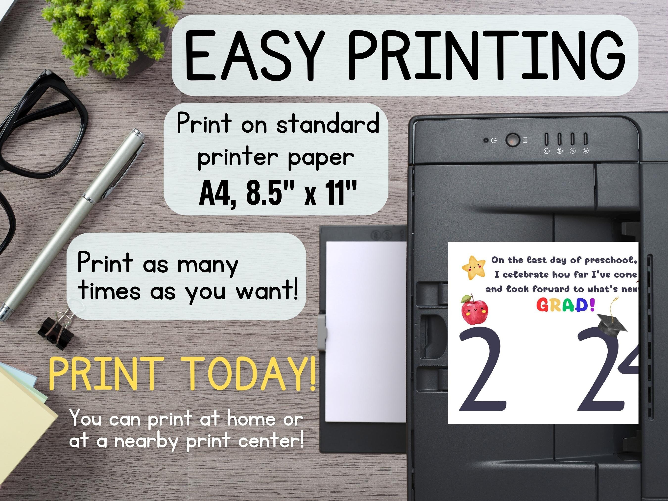 Last Day of Preschool Graduation Handprint Art Kid Diys Craft Activity ...