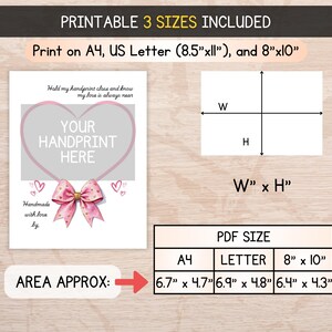 Valentines Handprint Art Kid DIY Baby Keepsakes Gift Printable ...