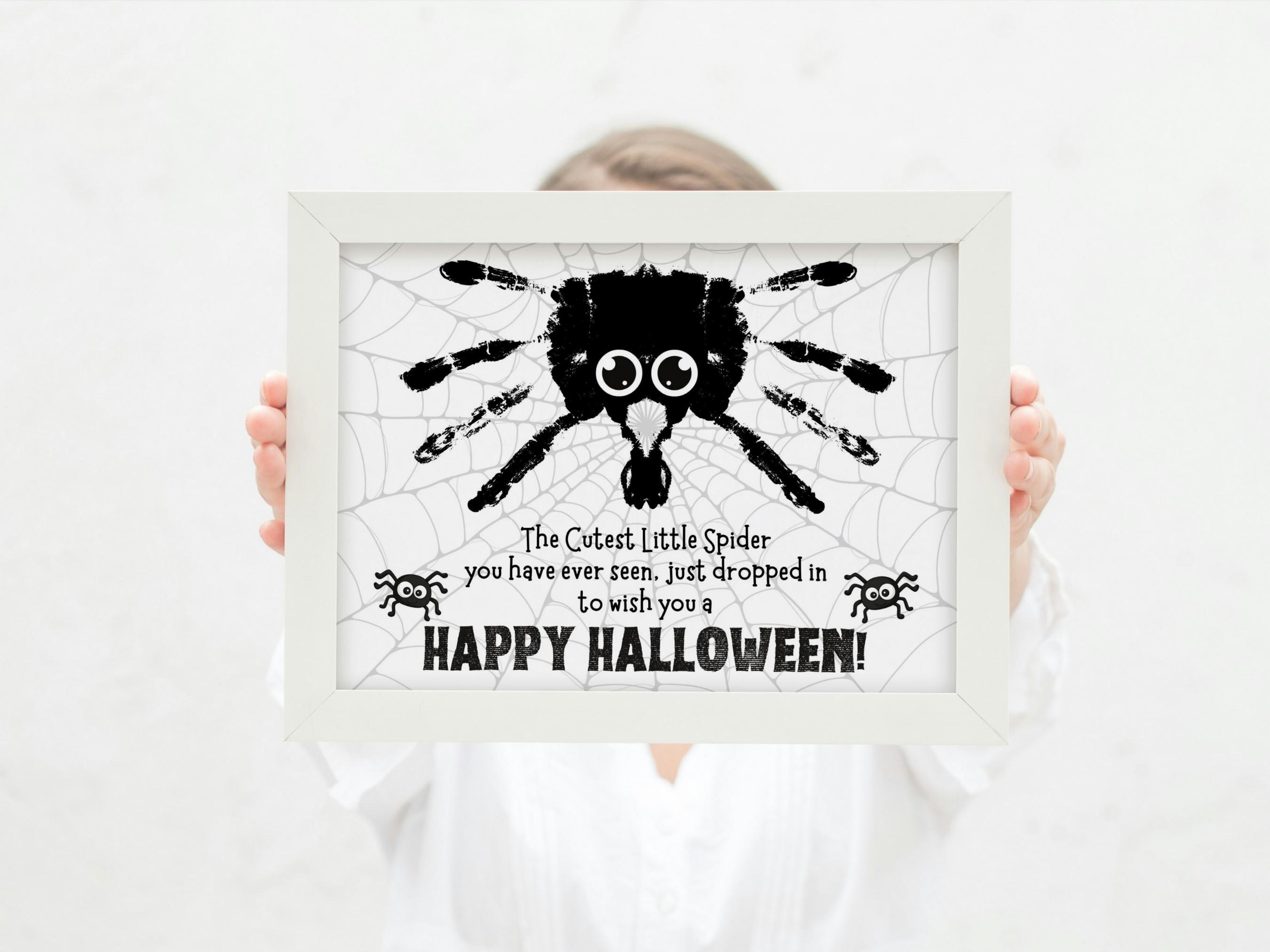 Easy Halloween Handprint Art Kid Fall Handprint Craft Diys Baby ...