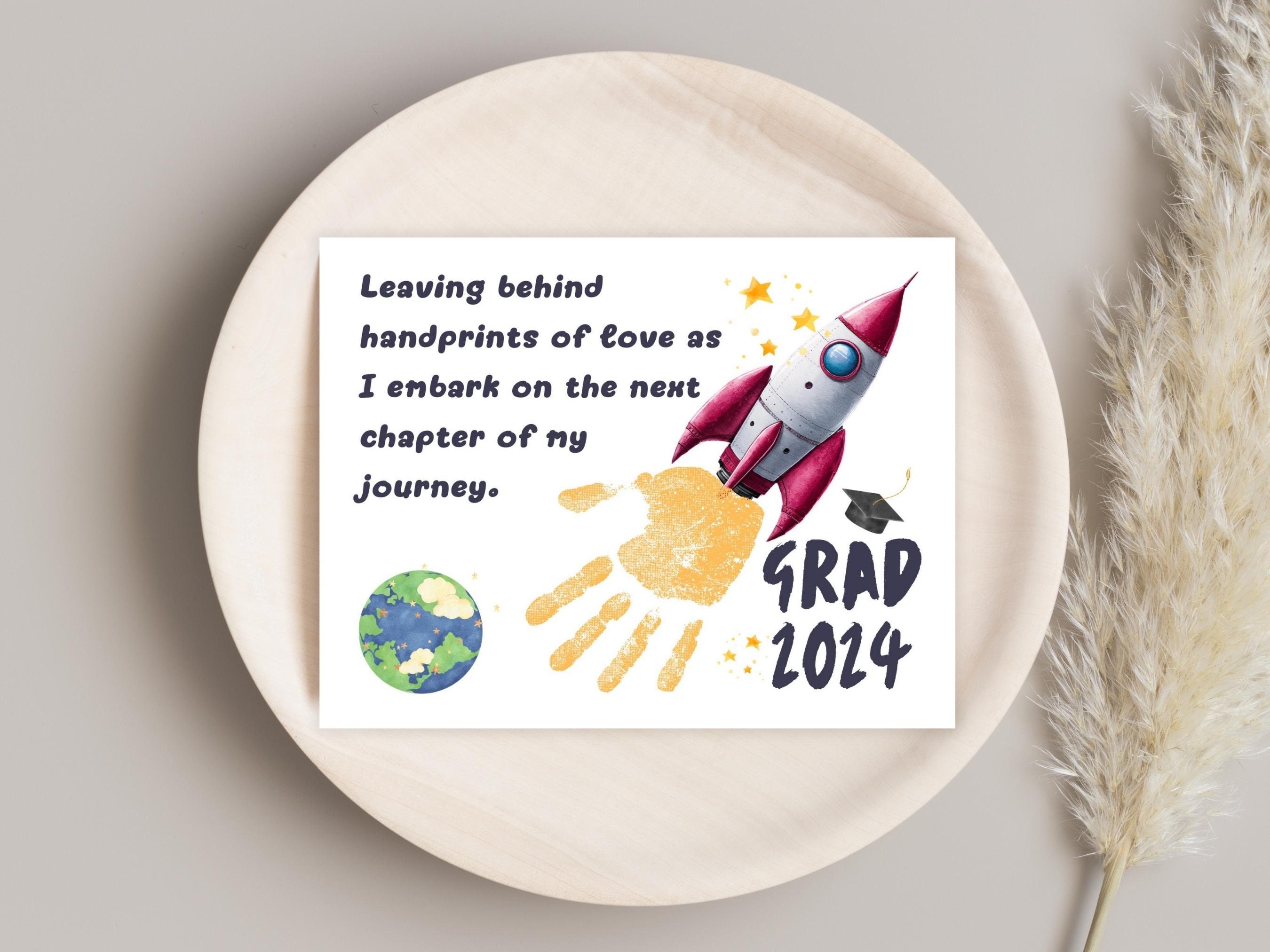 Last Day of Preschool Graduation Handprint Art Kids Diys Craft Activity ...