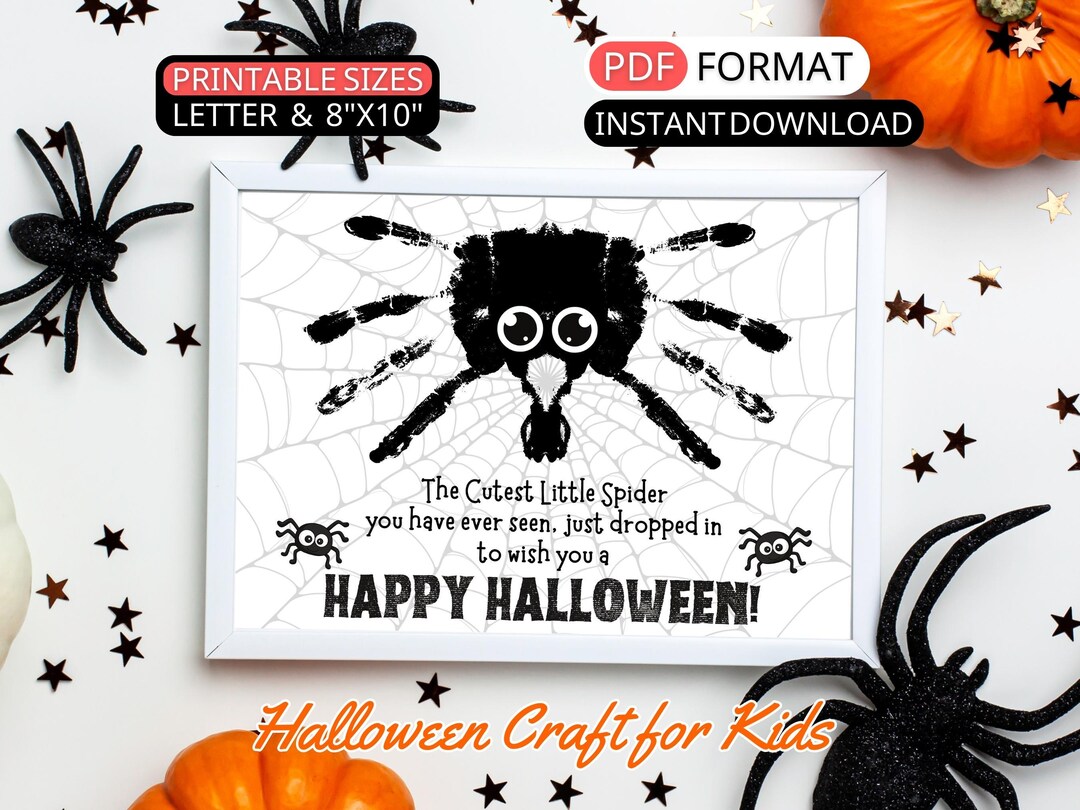 Easy Halloween Handprint Art Kid Fall Handprint Craft Diys Baby ...