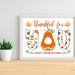 Thanksgiving Handprint Art Kid Fall Handprint Craft DIY Baby Keepsake ...