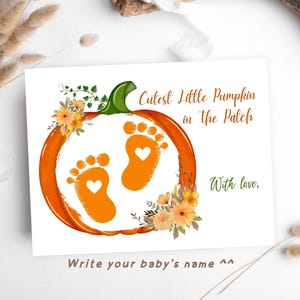 Our Little Pumpkin Handprint Art Kid Fall Handprint Craft Diys Baby ...