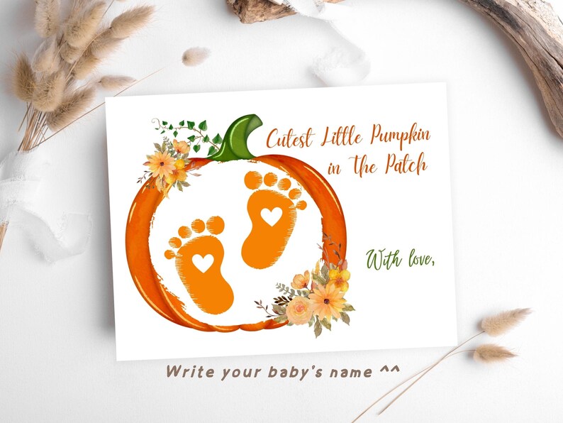 Our Little Pumpkin Handprint Art Kid Fall Handprint Craft Diys Baby ...