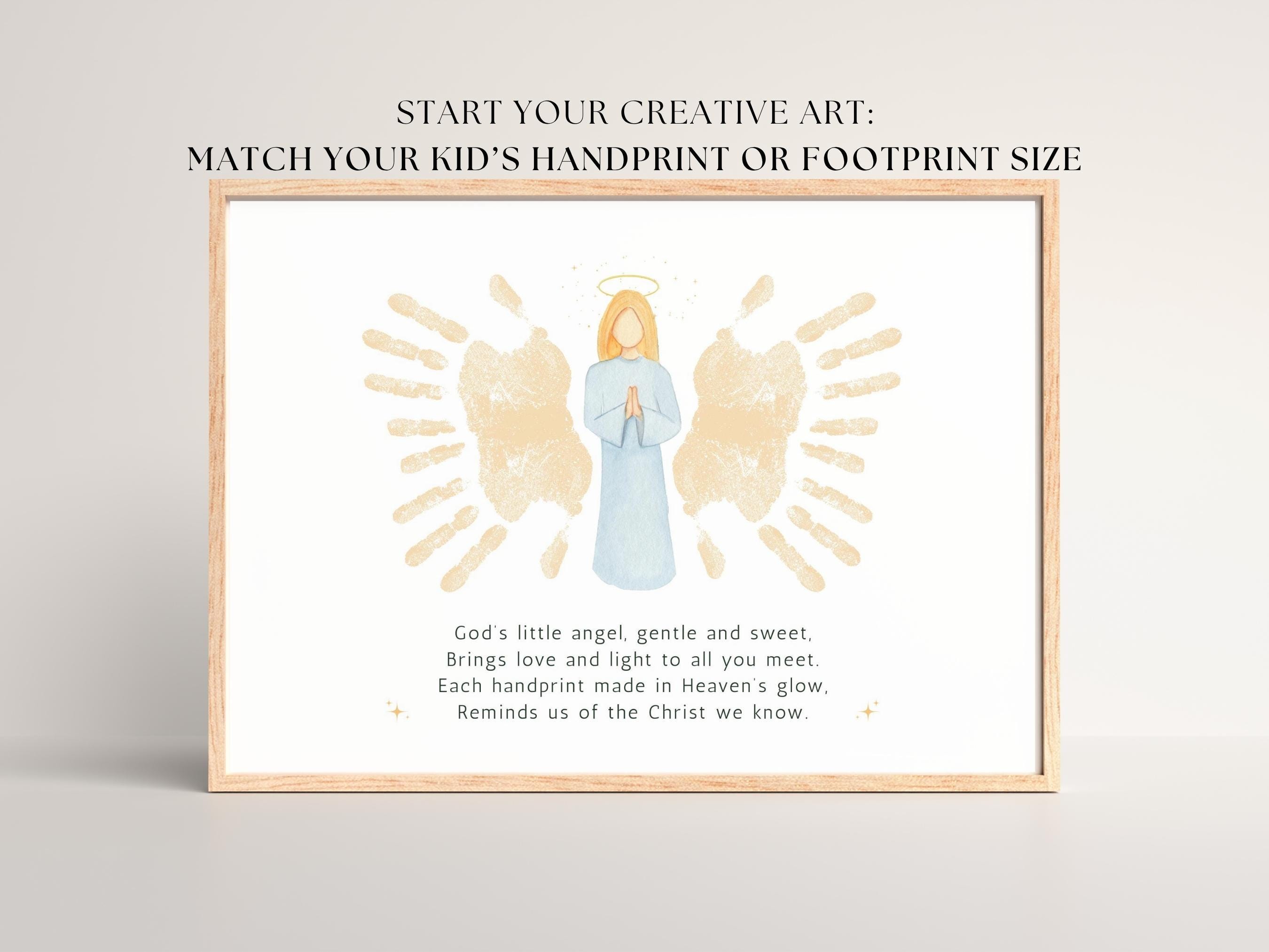 Angel Handprint Craft DIY Toddler Keepsake: Christian Christmas ...