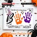 Halloween Handprint Art Kid Fall Handprint Craft Diys Kid Keepsakes ...