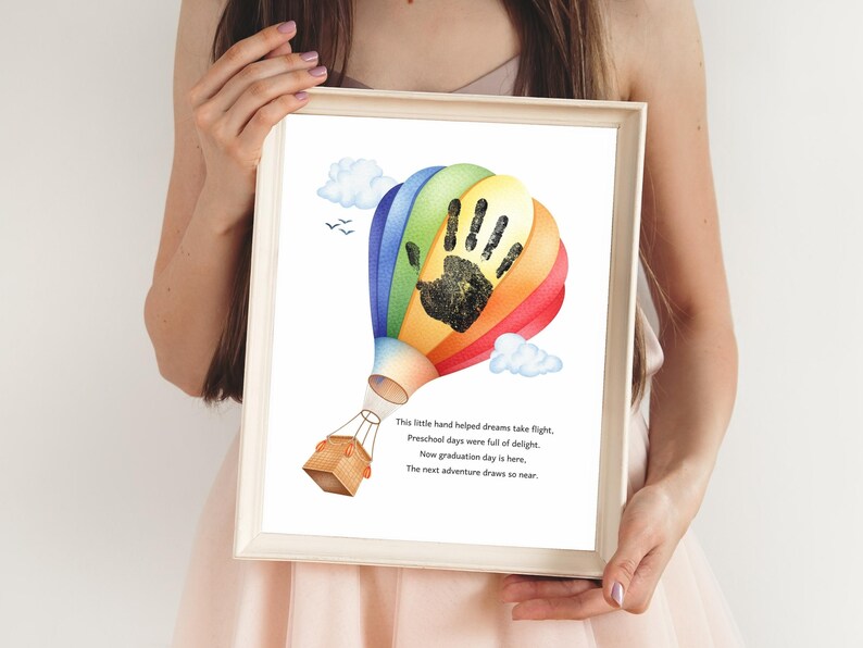Preschool Graduation Handprint Craft Kid: Last Day of School Handprint ...