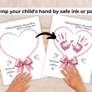 Valentines Handprint Art Kid DIY Baby Keepsakes Gift Printable ...