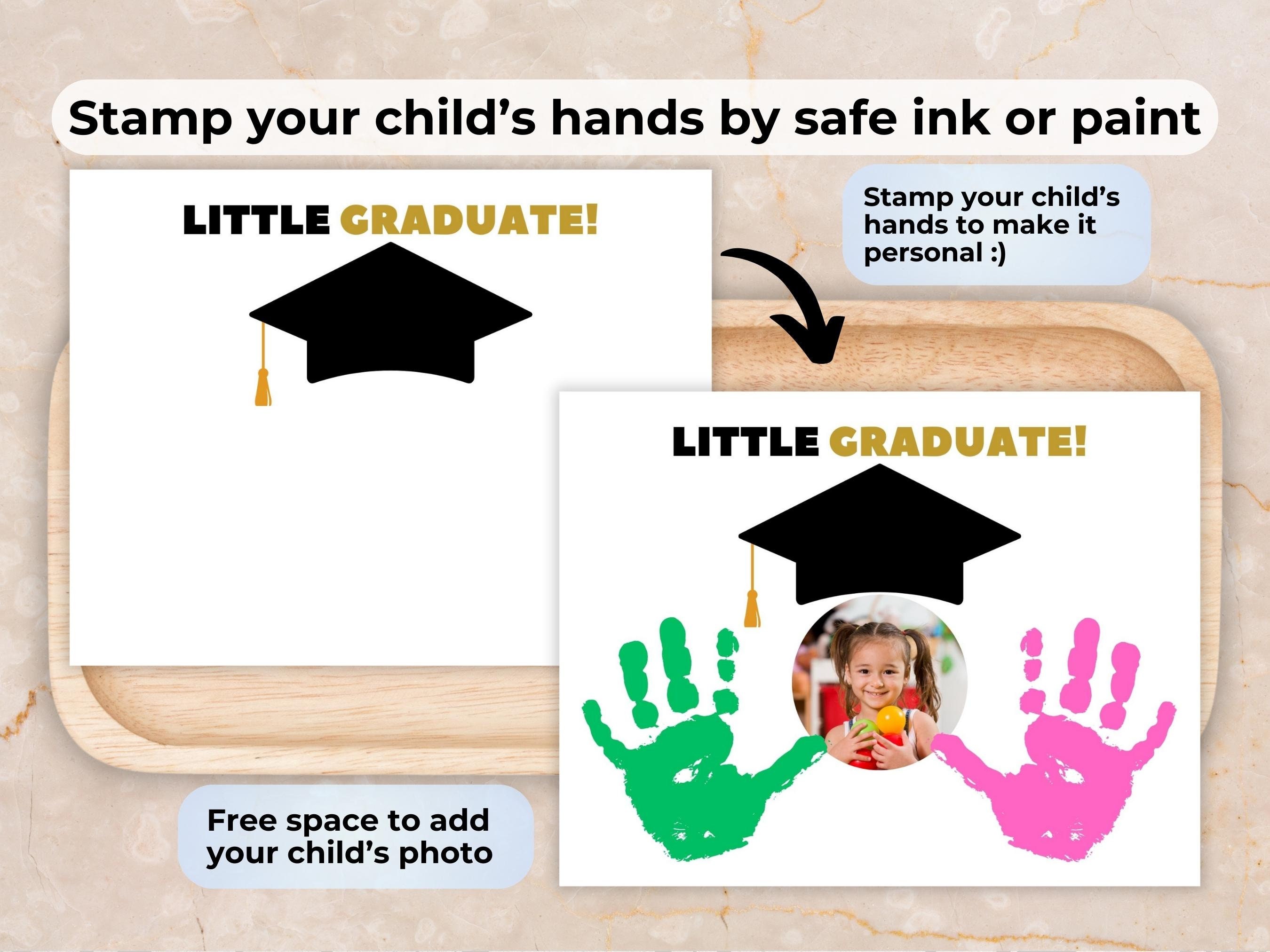 Little Graduates Preschool Graduation Handprint Art Kids Diys Craft ...