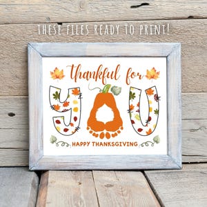 Thanksgiving Handprint Art Kid Fall Handprint Craft DIY Baby Keepsake ...