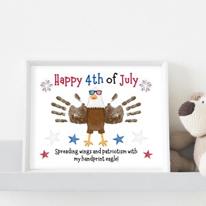4th of July Handprint Art Kids Preschool Activity Printable Fourth of ...