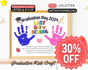Last Day of Preschool Graduation Handprint Art Kid Diys Craft Activity ...