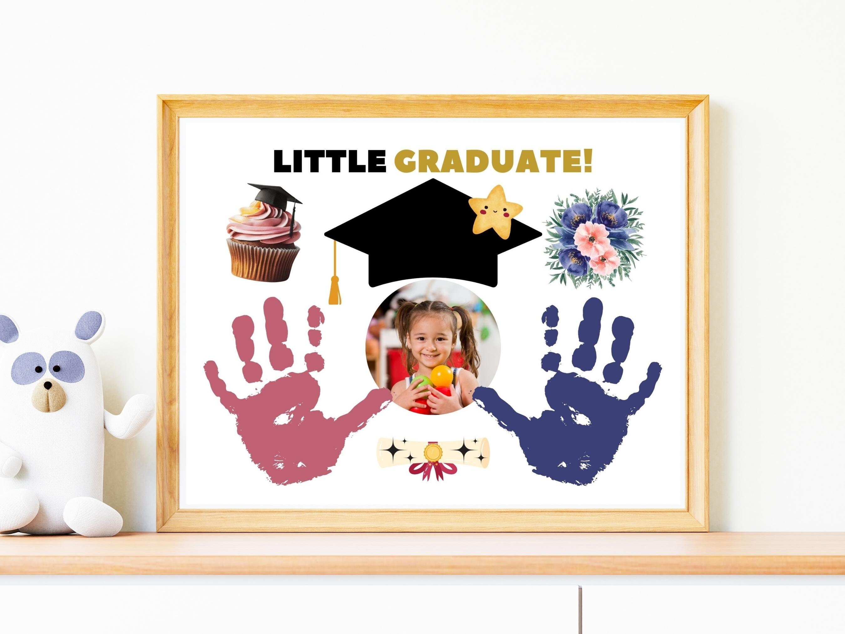 Little Graduates Preschool Graduation Handprint Art Kids Diys Craft ...
