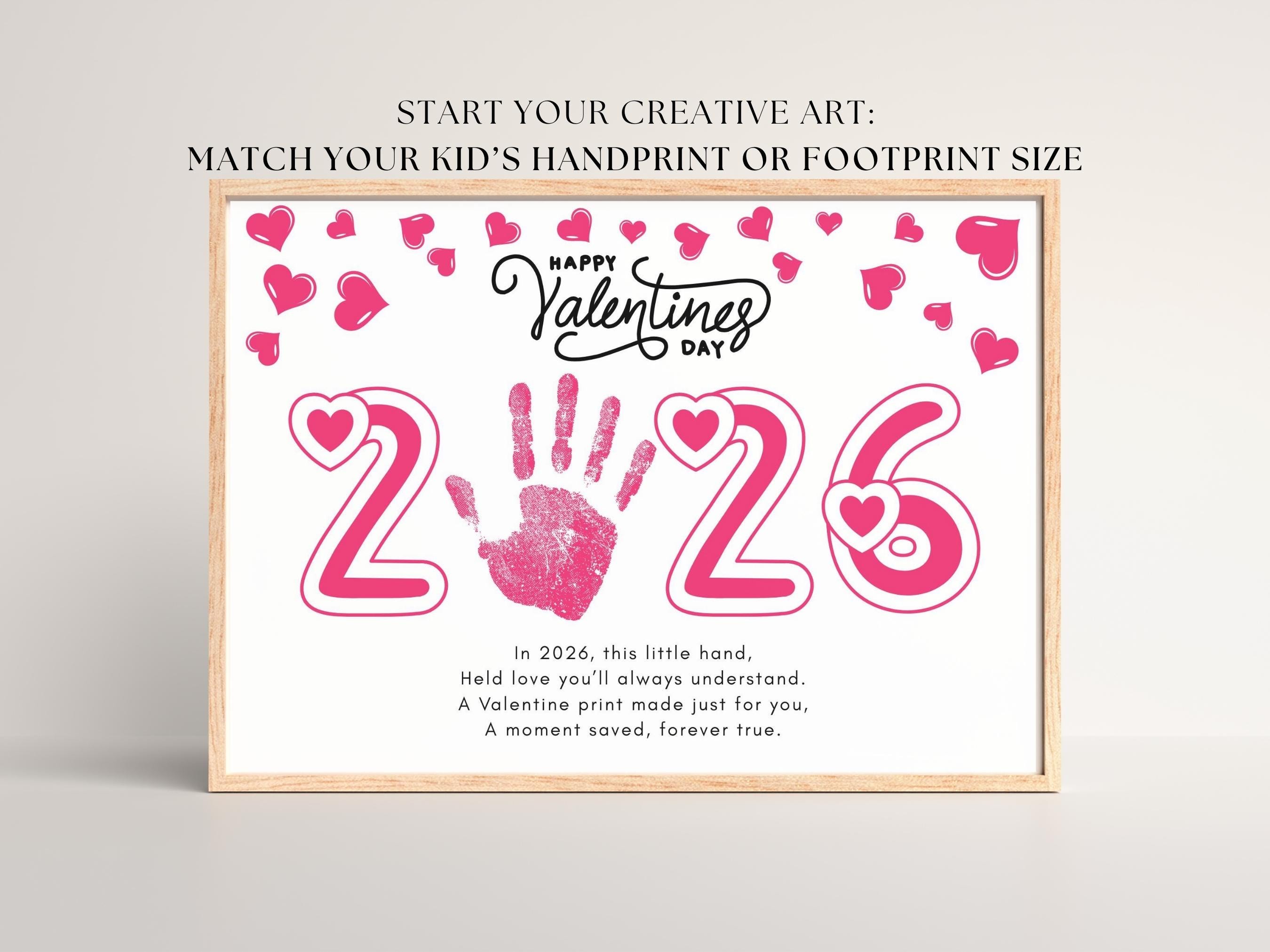 Valentines Day Handprint Art Poem Kid: 2026 Valentine Handprint Craft ...