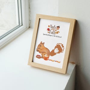 Fall Footprint Art Infant Craft Printable Preschool Activity Fall ...