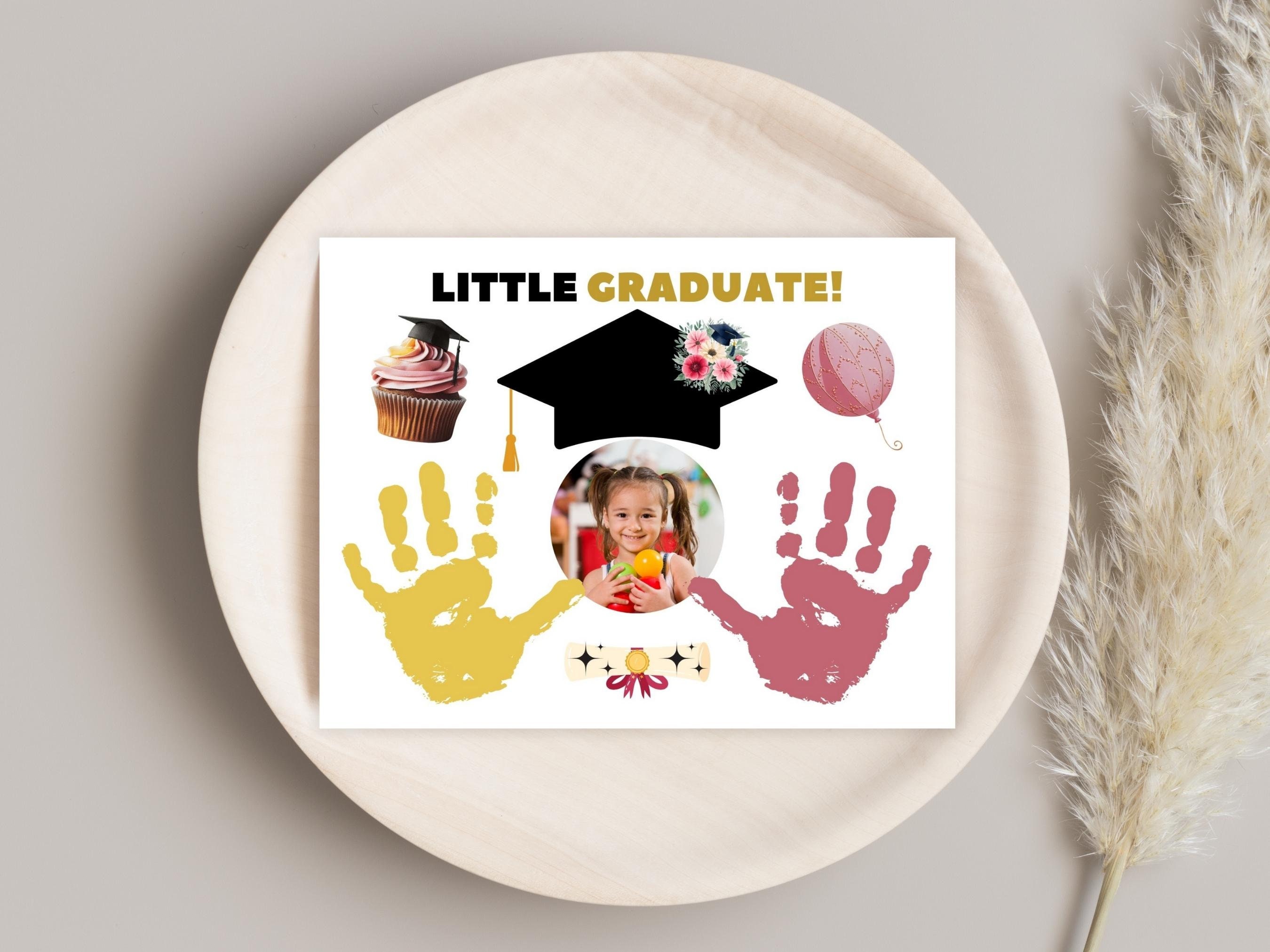 Little Graduates Preschool Graduation Handprint Art Kids Diys Craft ...