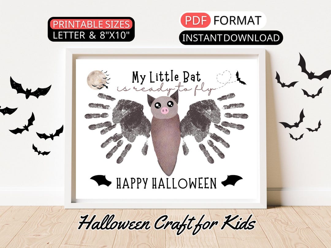 Spooky Halloween Handprint Art Kid Fall Handprint Craft Diys Baby ...