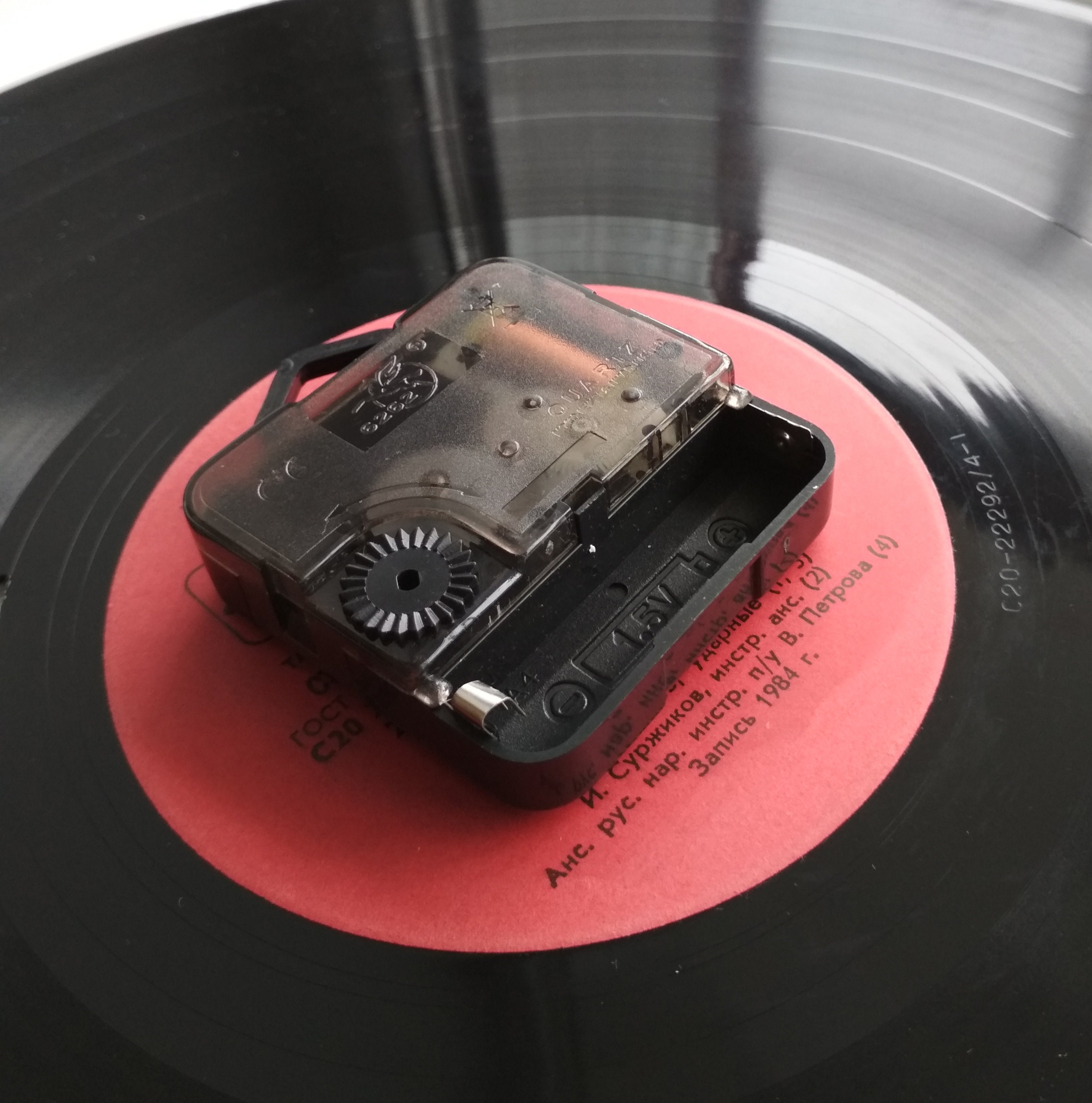 Husky Clock With LED Light Vinyl Clock Decor Home Dog Wall Clock Custom ...