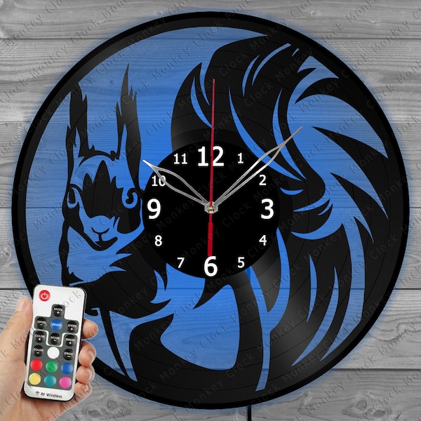 Squirrel Clock - Etsy