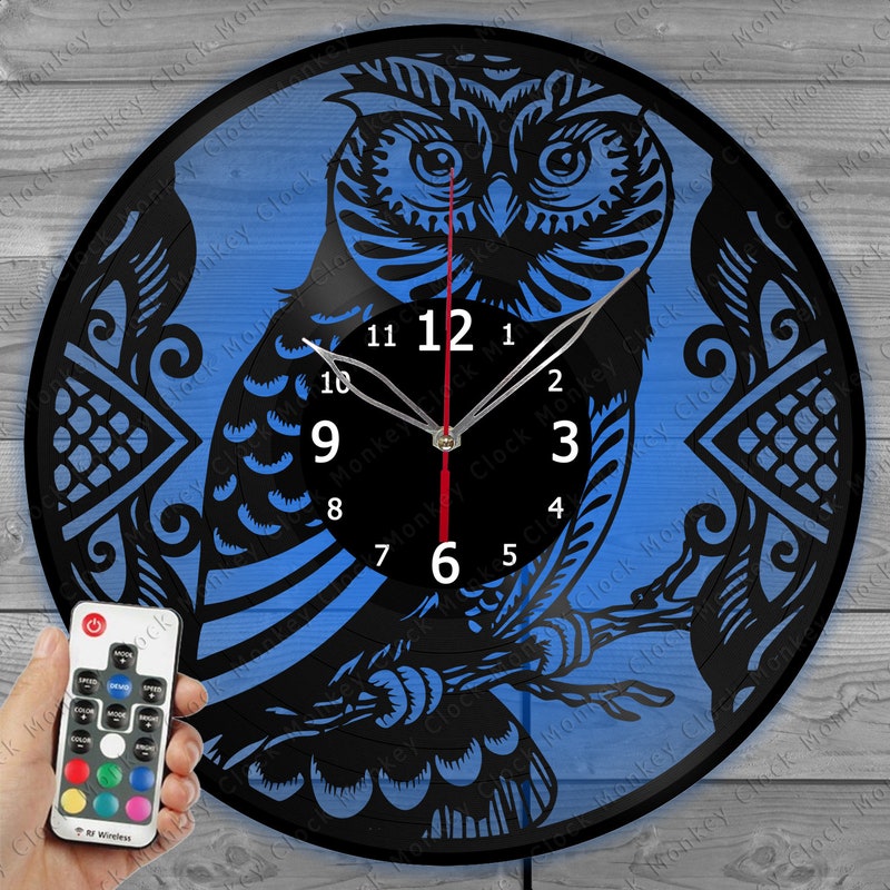 Owl Clock - Etsy