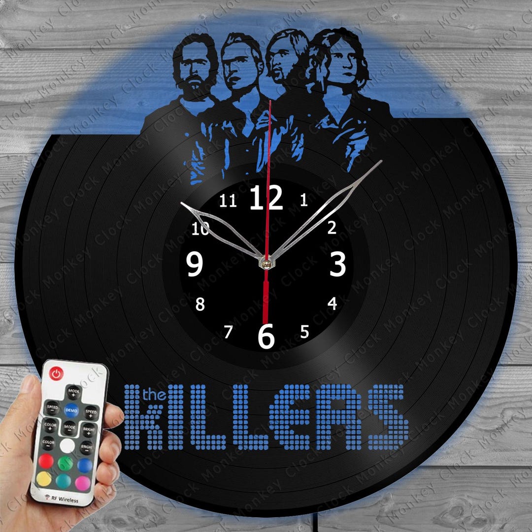 The Killers Clock With LED Light Wall Art the Killers Rock Music Decor ...