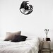 Crow Clock With LED Light Vinyl Clock Bird Decor Wall Clock Custom ...