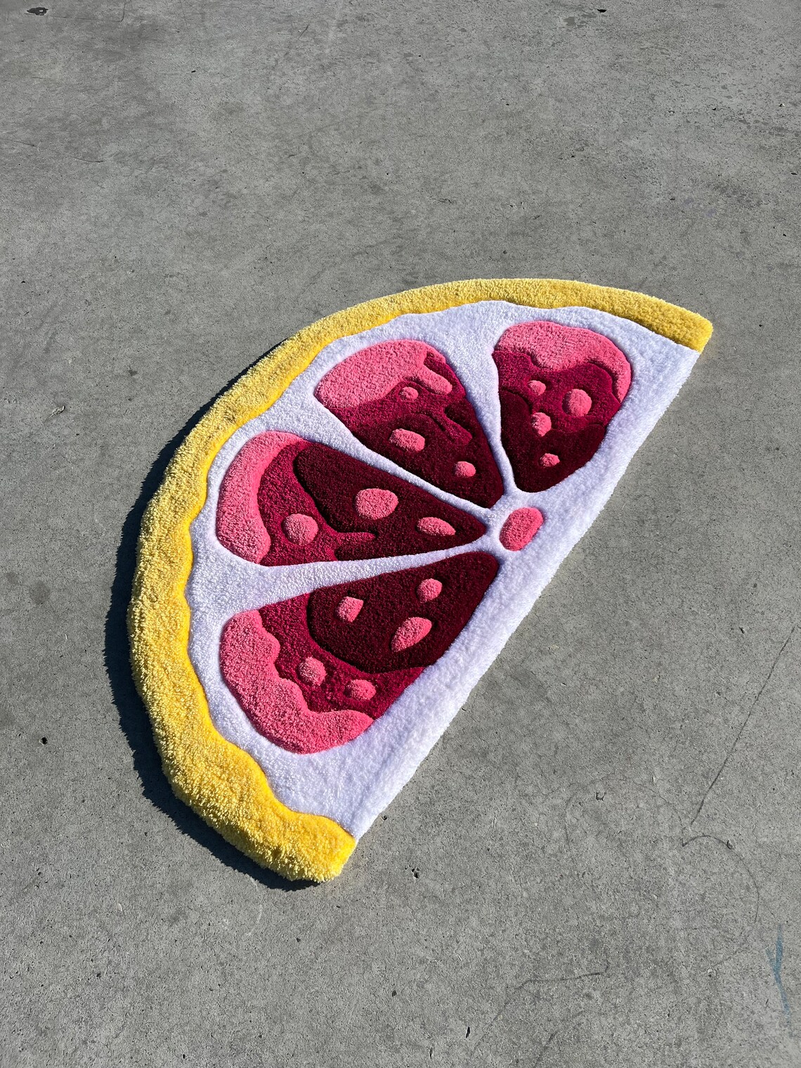 Handmade Custom Lemon Rug - Etsy