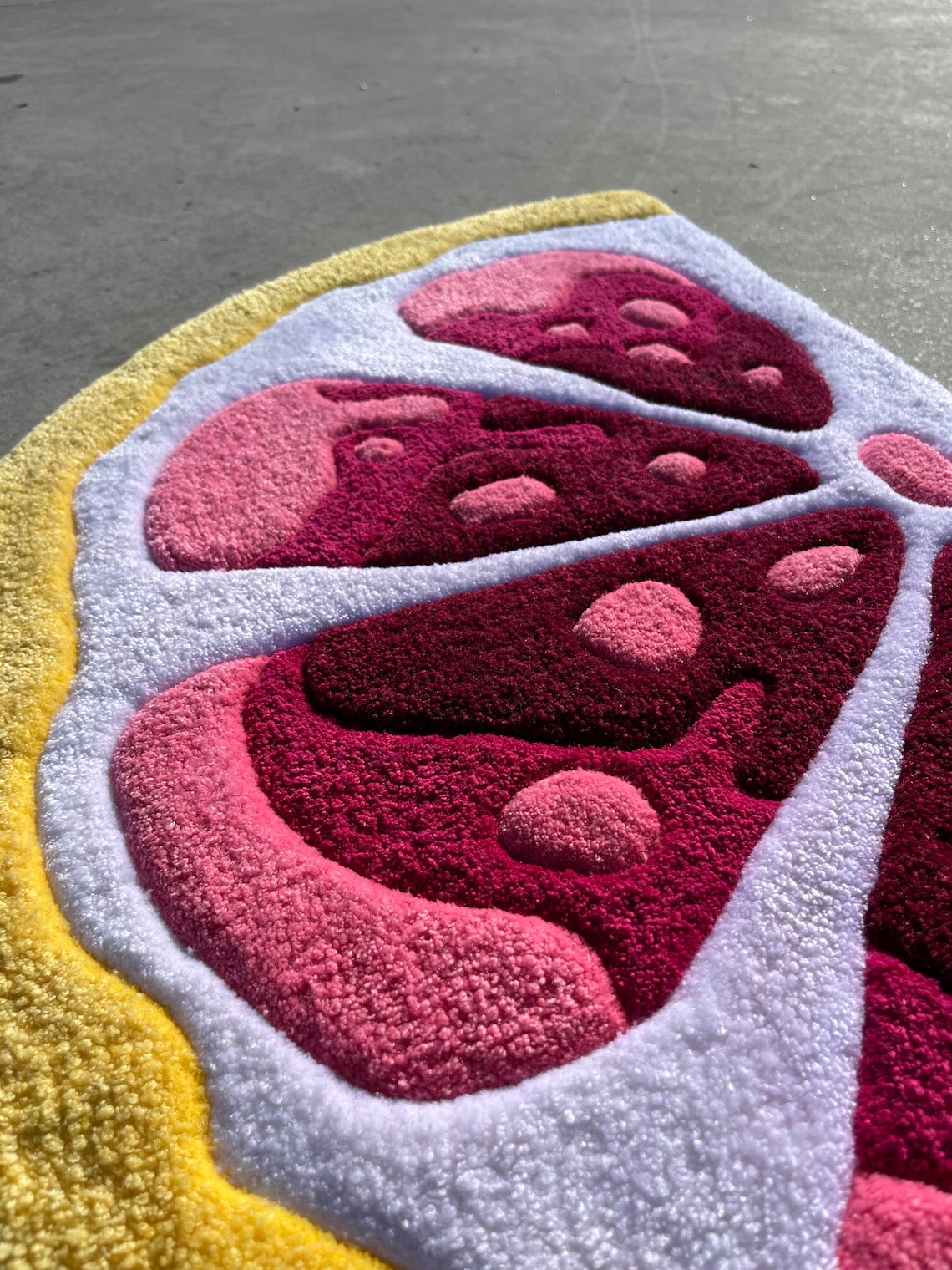 Handmade Custom Lemon Rug - Etsy