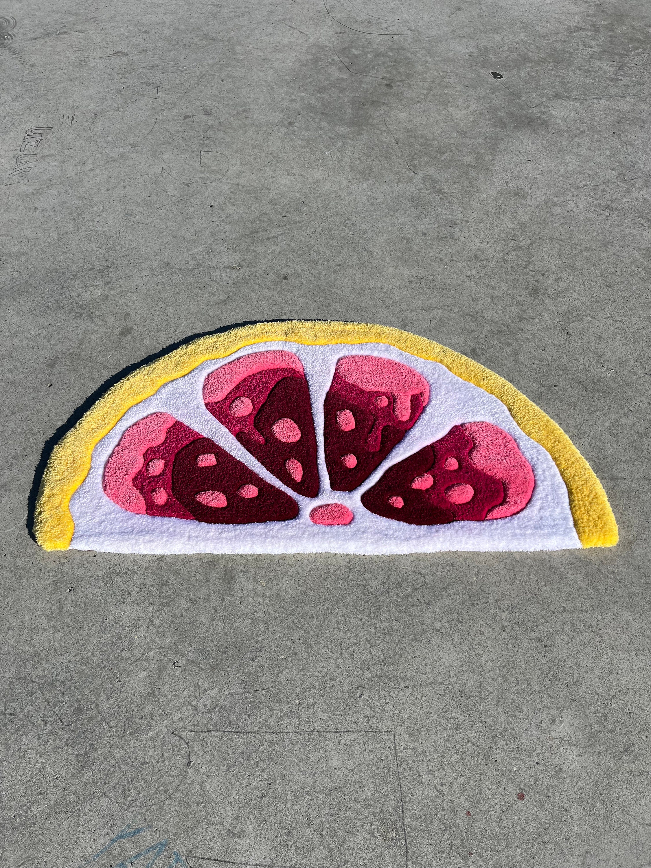 Handmade Custom Lemon Rug - Etsy