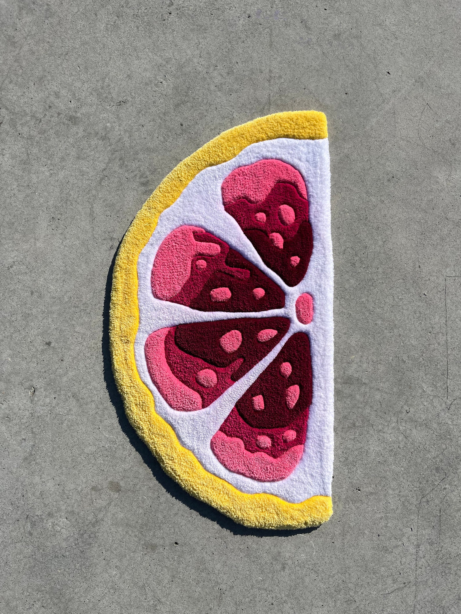 Handmade Custom Lemon Rug - Etsy