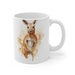 Kangaroo Mug Watercolor Animal Mug Ceramic Coffee Mug With Animal Motif ...