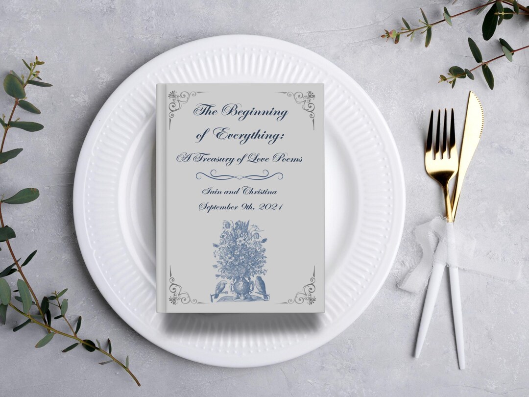 Wedding Poetry Book Keepsake Favours - Customisable Wedding Favours for ...