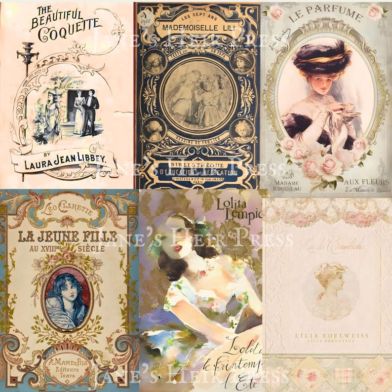 Vintage Feminine Book and Magazine Cover Prints | Coquettish Ephemera ...