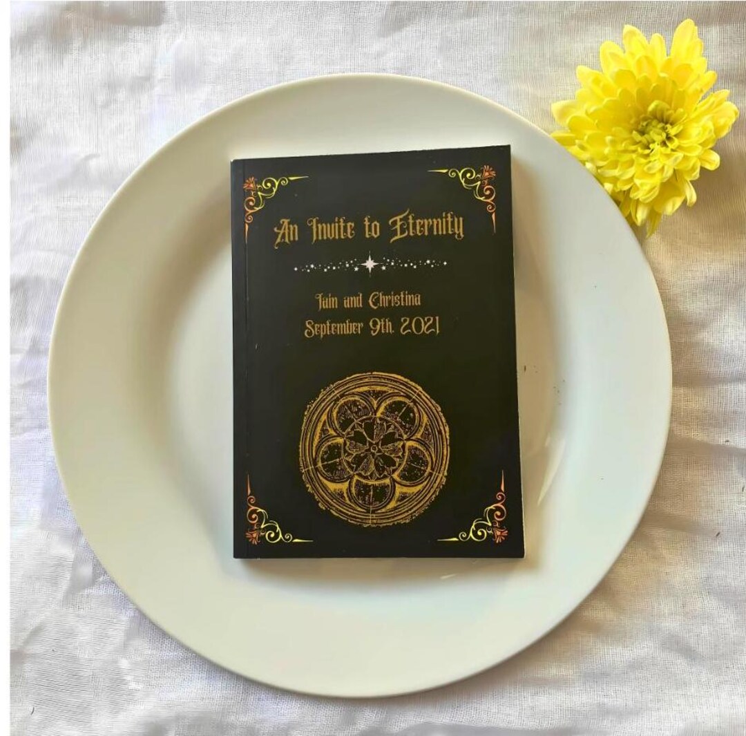 Personalised Gothic Wedding Favours: Vintage Style Romantic Poetry ...