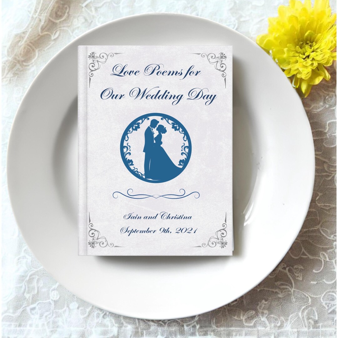 Personalised Wedding Favour Books: Vintage Love Poems and Photos - Etsy
