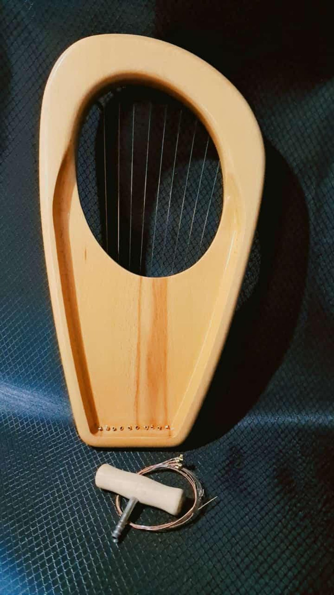 Lyre harp, Pentatonic 10 String Musical Instrument Handmade With Beech ...
