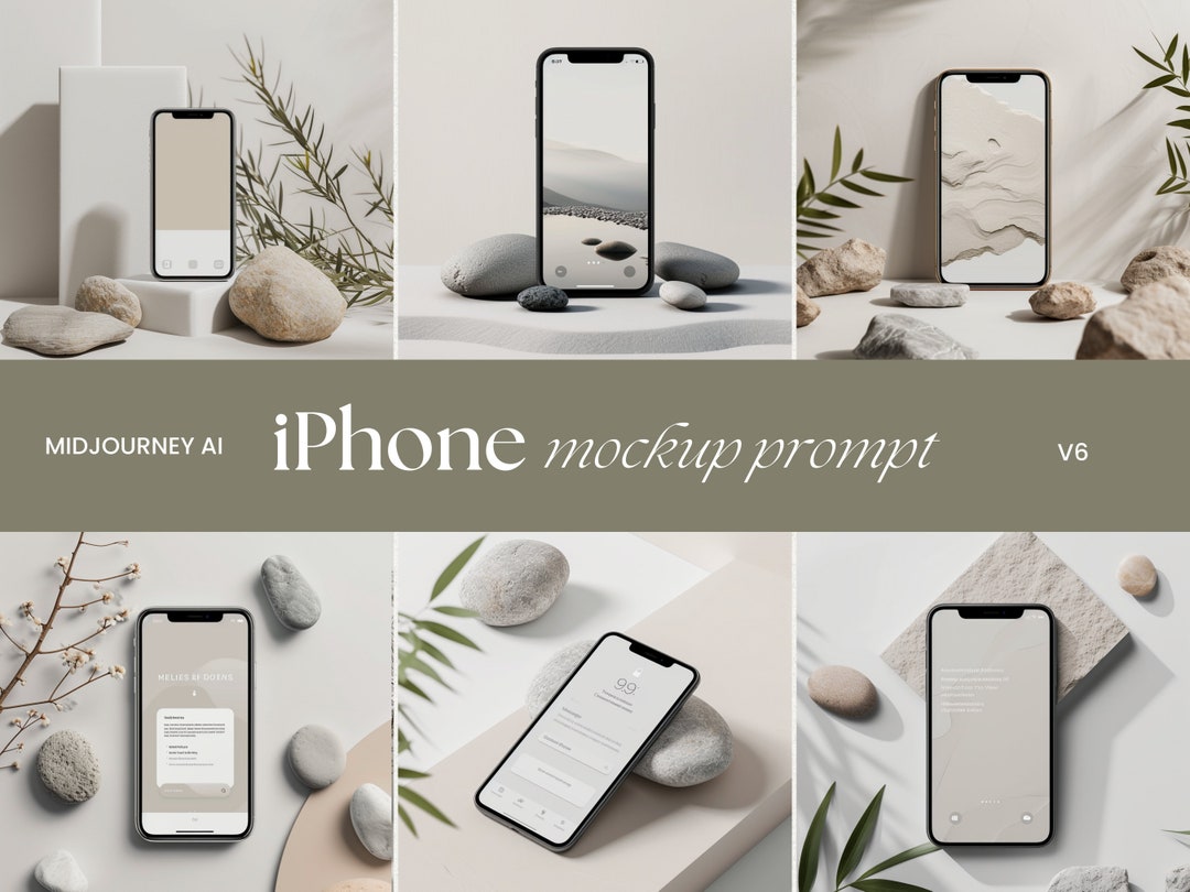 IPhone Midjourney Mockup Prompt, Open Ai, Minimalist Mockup, Midjourney ...
