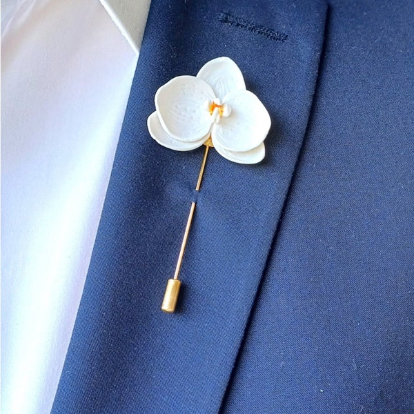 Orchid Lapel Pin - Etsy