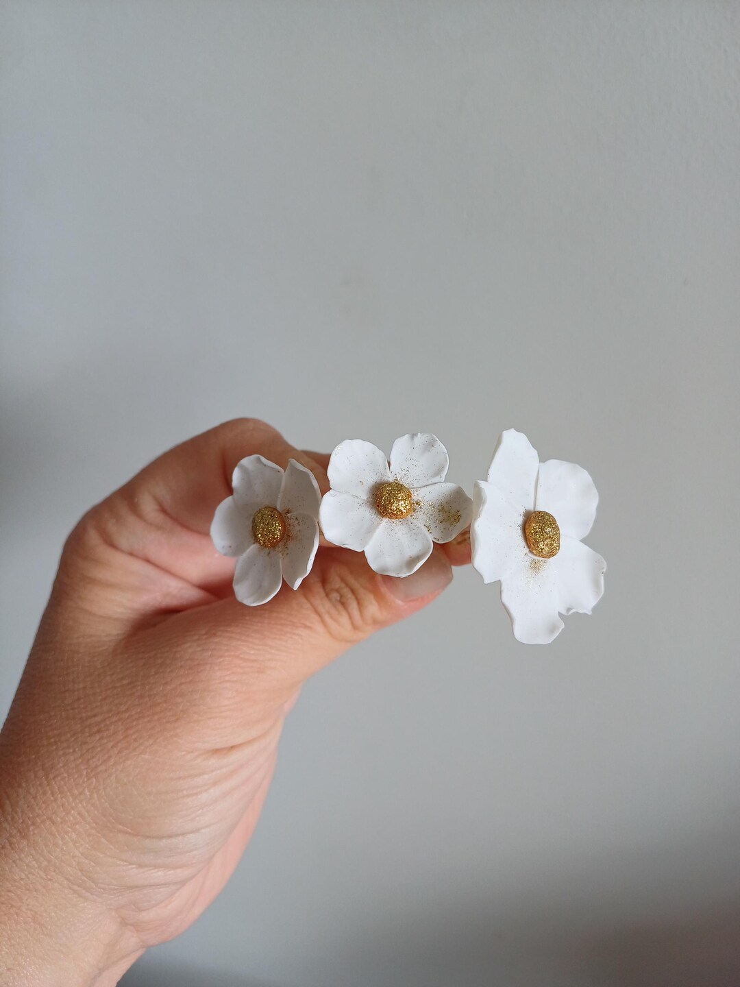 Daisy Hair Pin, Daisy Flower Hair Pin, Bridal Hair Clip, Floral Bridal ...